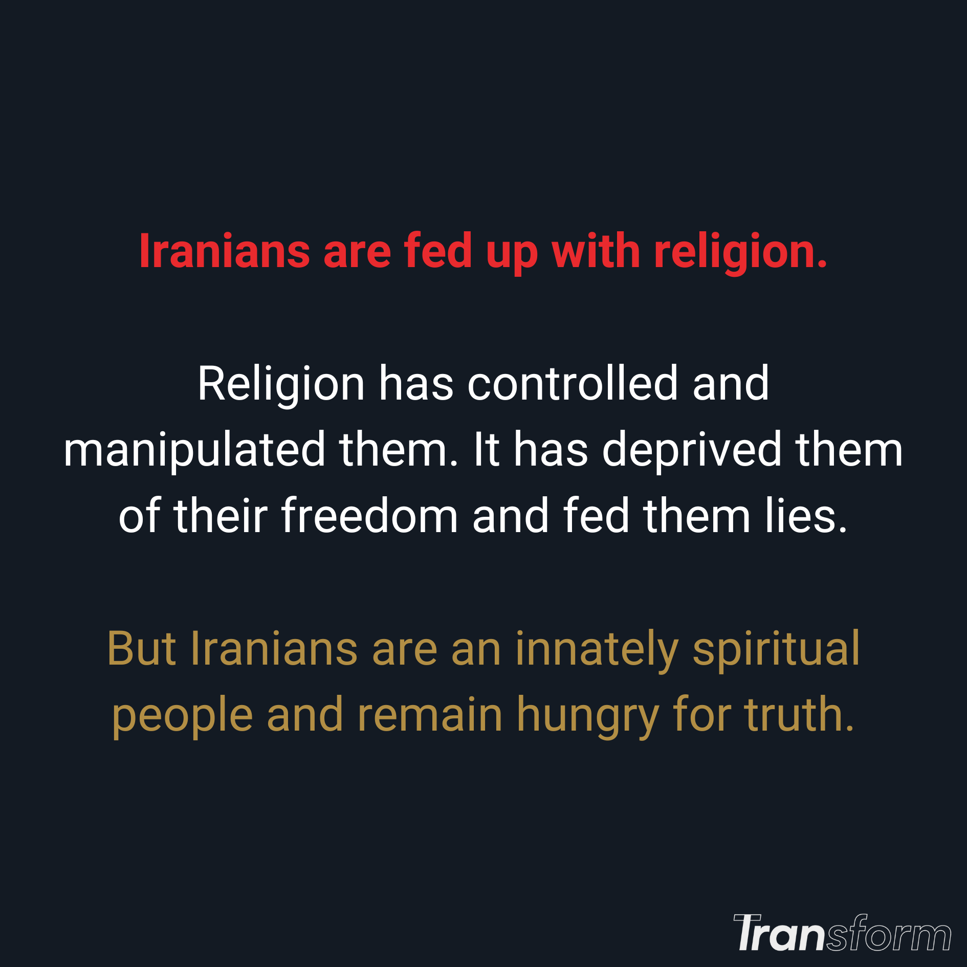 Apologetics Center - Transform Iran